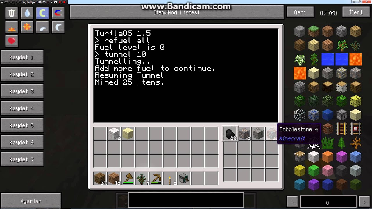 crafty mining turtle - YouTube