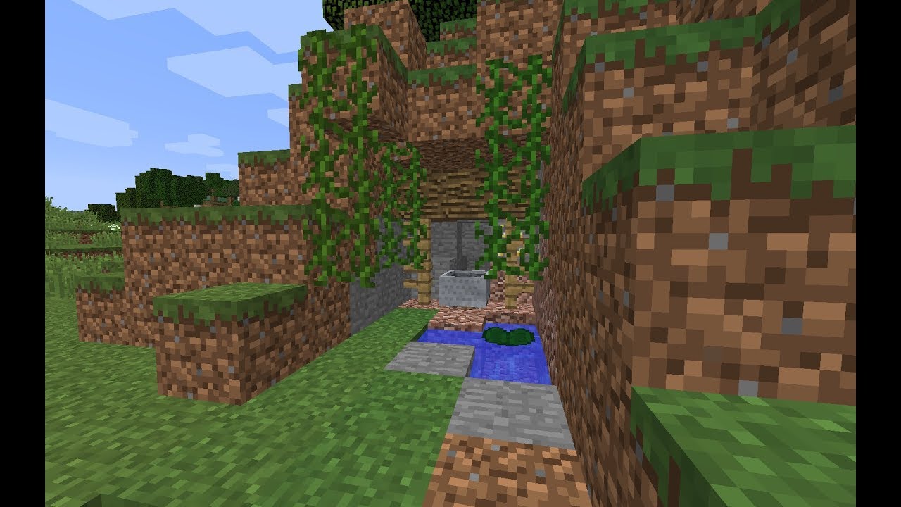 Minecraft: Building a cave - YouTube
