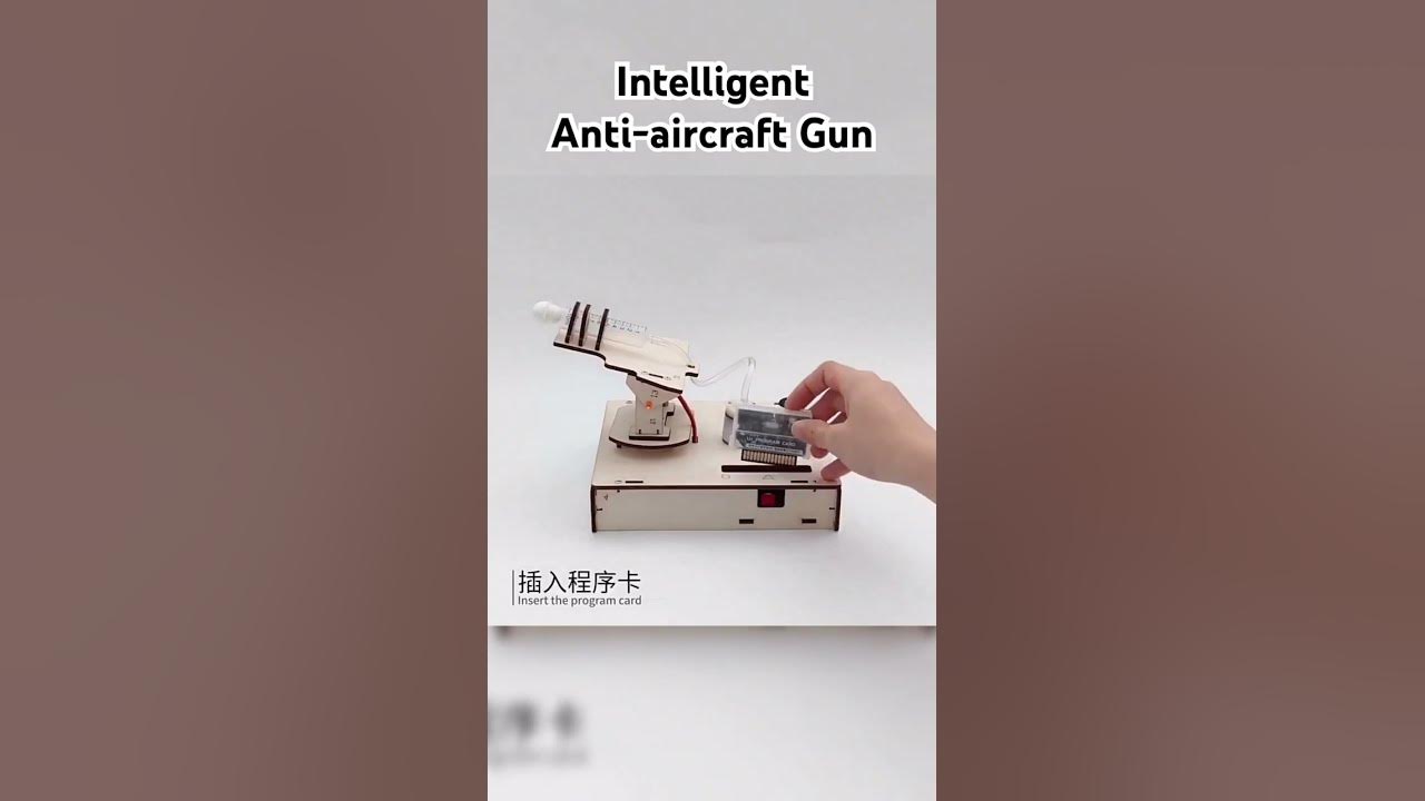 Intelligent Anti Aircraft Gun C4l Wooden Coding Robot Robotics Steam Stemeducation Robot