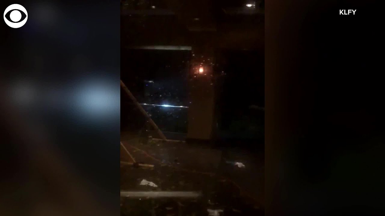 WEB EXTRA: Eerie Wind Howling Heard During Hurricane Laura - YouTube