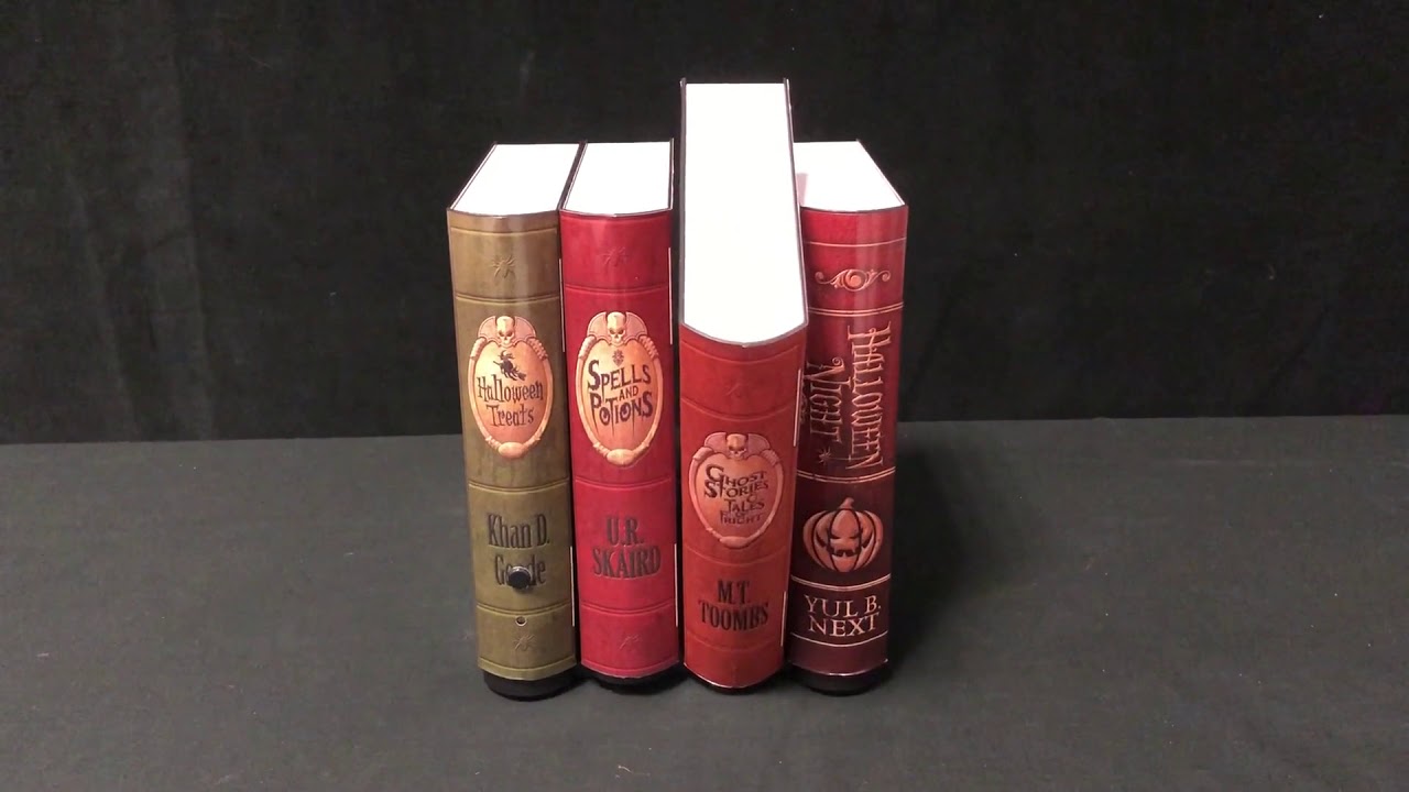Haunted Books Animated Prop - YouTube