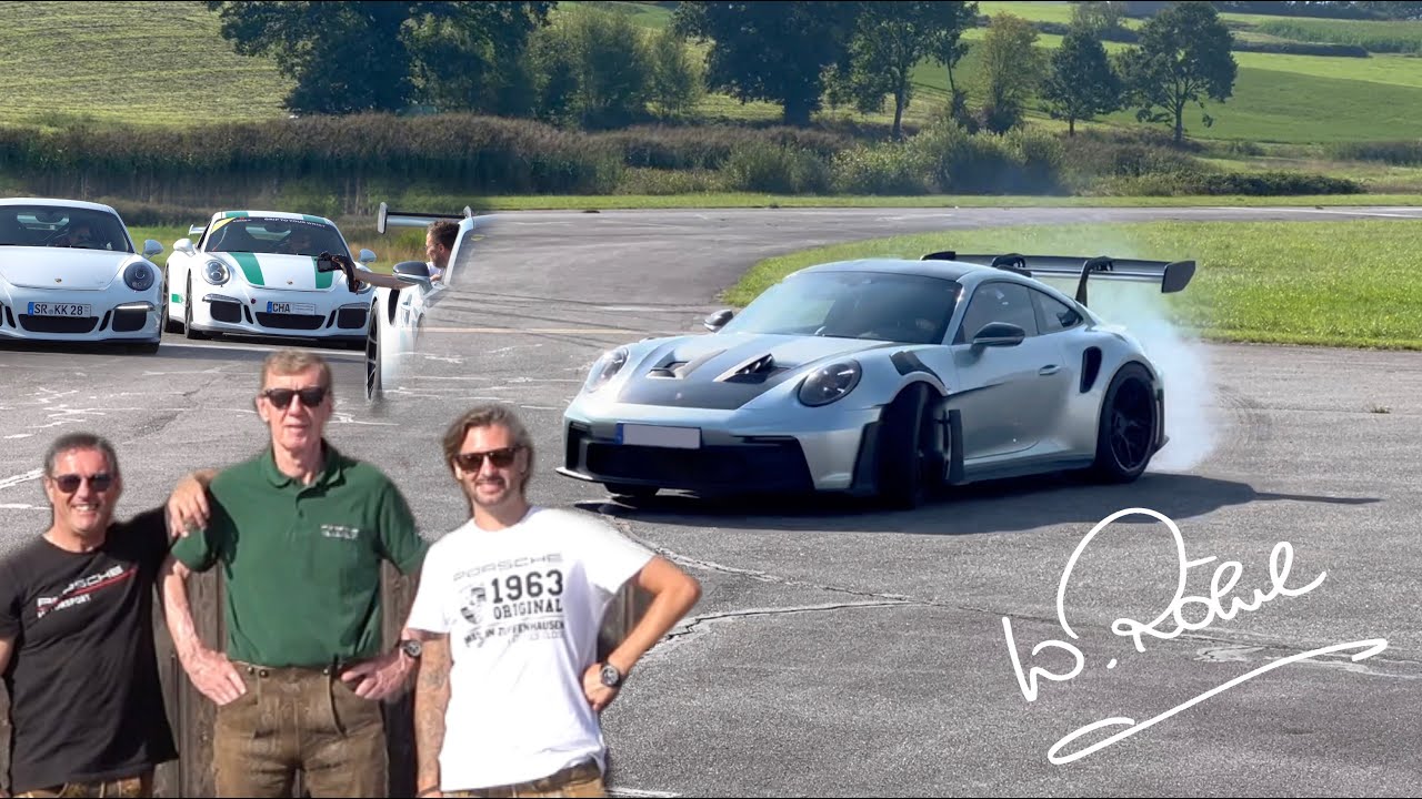 Behind the Scenes Röhrl and friends Walter Magazin #18 Walter Röhrl Klaus Kiese und Dominic ...