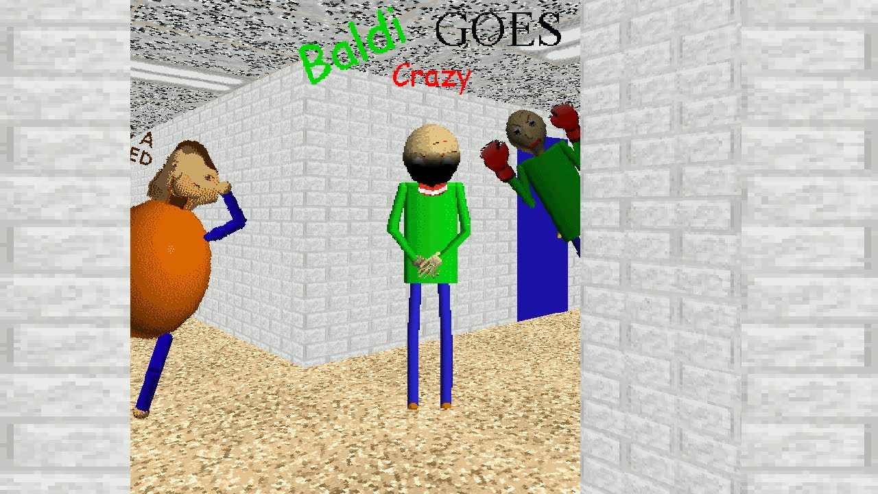 Baldi's Basics Mod Gameplay | Baldi Goes Crazy - YouTube