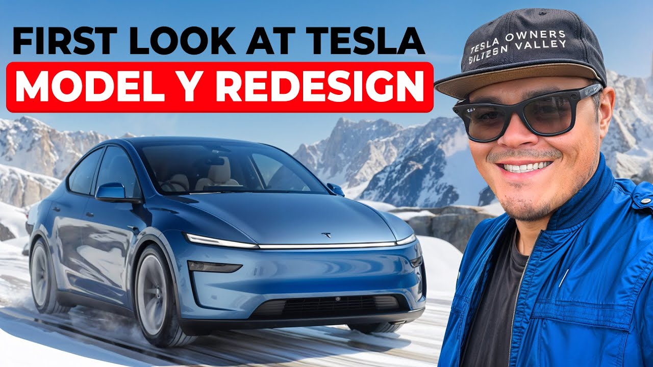 BREAKING: First Look at Tesla Model Y Redesign - YouTube
