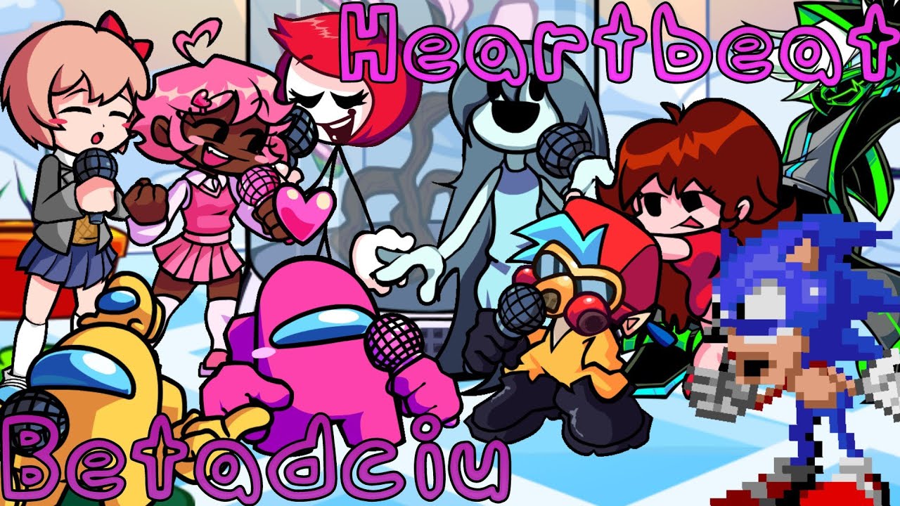 Heartbeat But Everyone Sings it [FNF] - YouTube