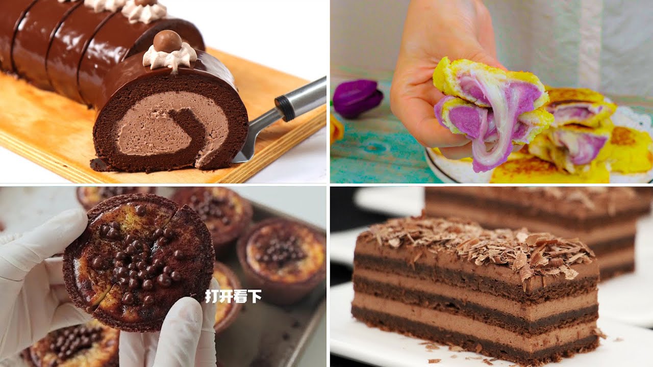 Cooking Asmr Tiktok 🧁 Amazing Cakes : Chocolate Layer Cake, Banana ...