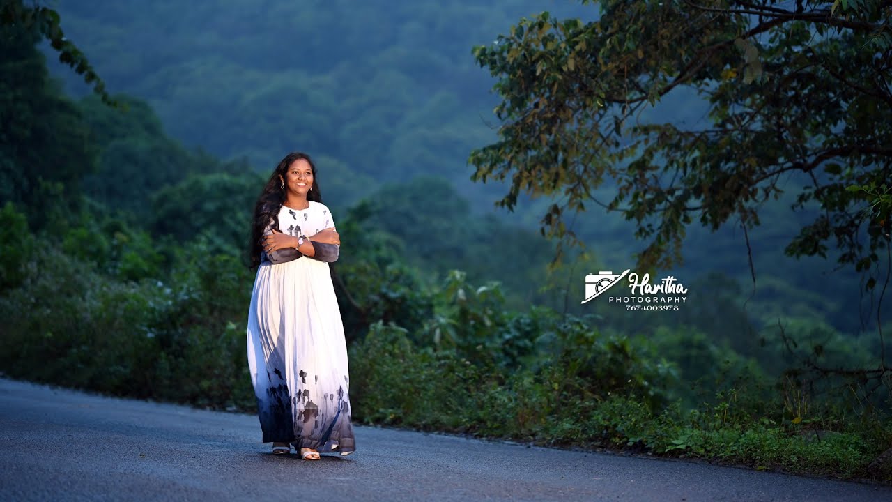 Bhavya Sree || Half saree pre shoot || by Haritha Photography - YouTube