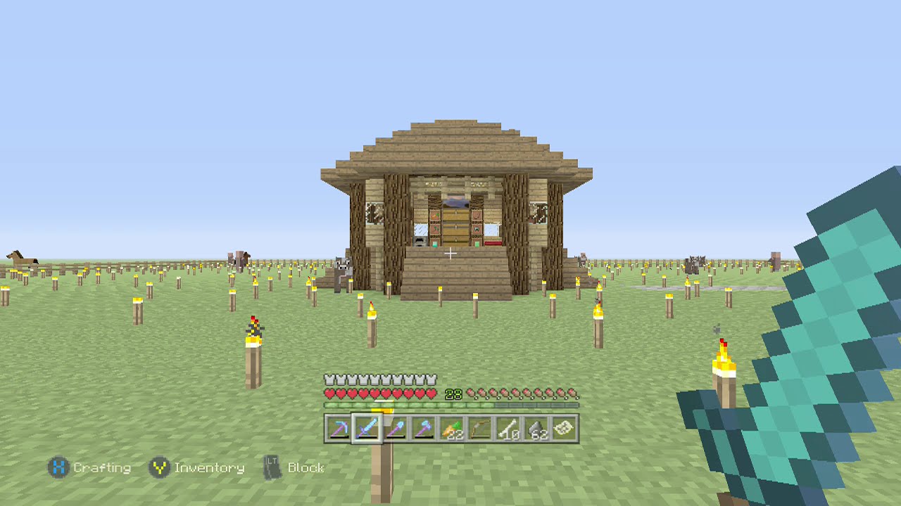 Minecraft Lets Play - Superflat Survival - Episode 2 - Nice Village ...