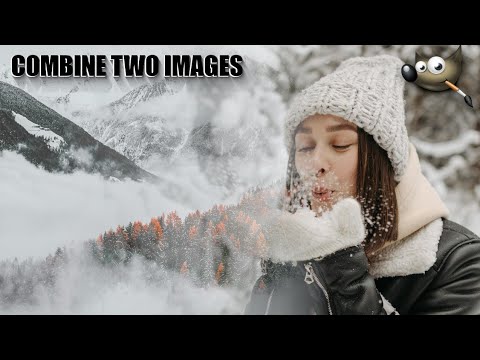 Gimp: Combine two images in gimp - YouTube