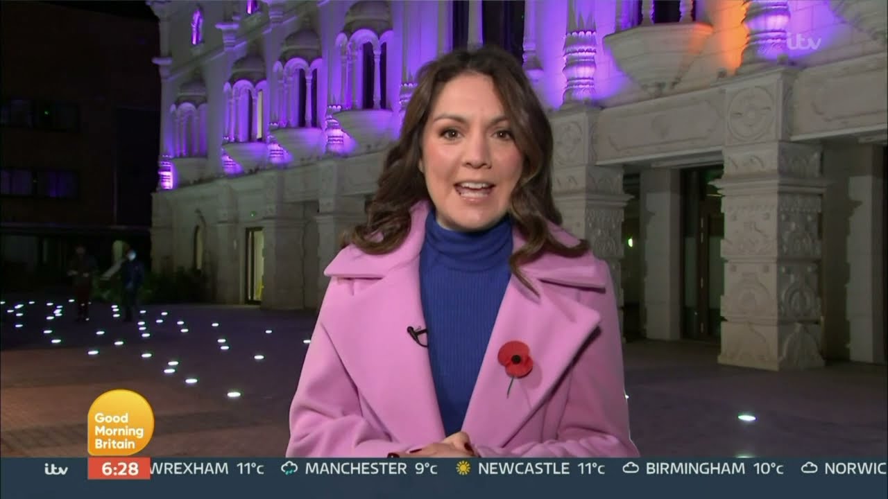 Laura Tobin - Good Morning Britain Weather 5th November 2021 - YouTube