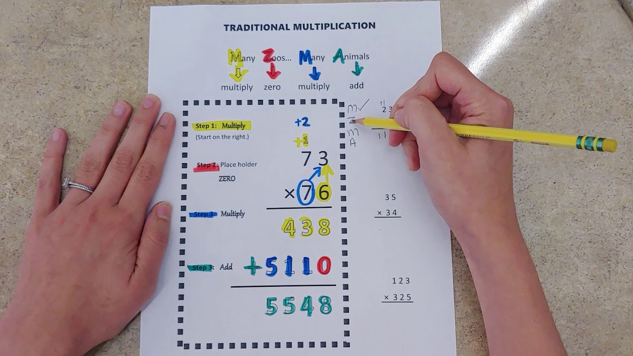 Traditional Multiplication Tutorial YouTube Traditional Multiplication Tutorial YouTube