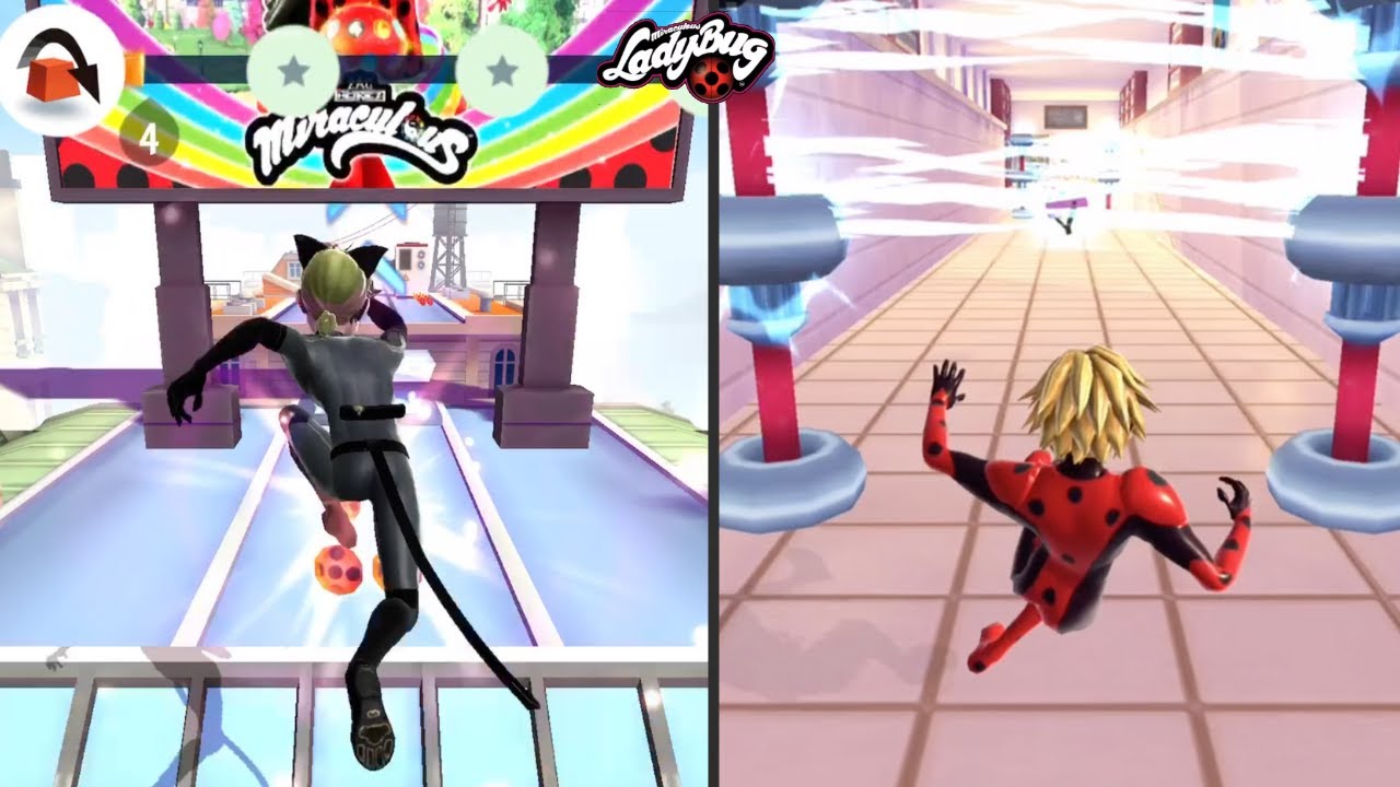 Miraculous Ladybug e Chat Noir 🐞 Save Paris with CAT WALKER & MISTER ...