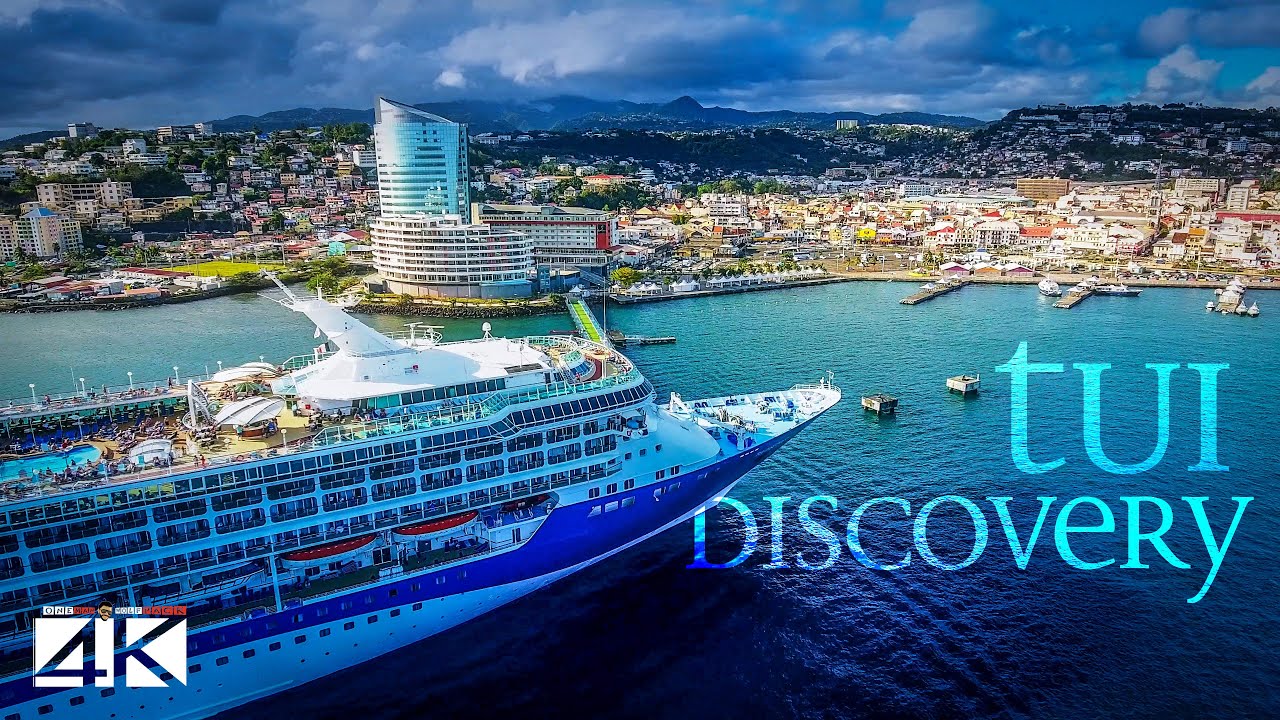 【4K】CRUISE SHIPS from Above | Marella / TUI Discovery 2020 | Martinique ...