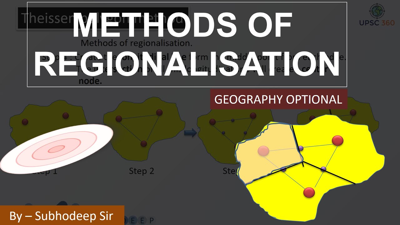 Methods of Regionalisation || Theissen polygon Method || Index Methods ...