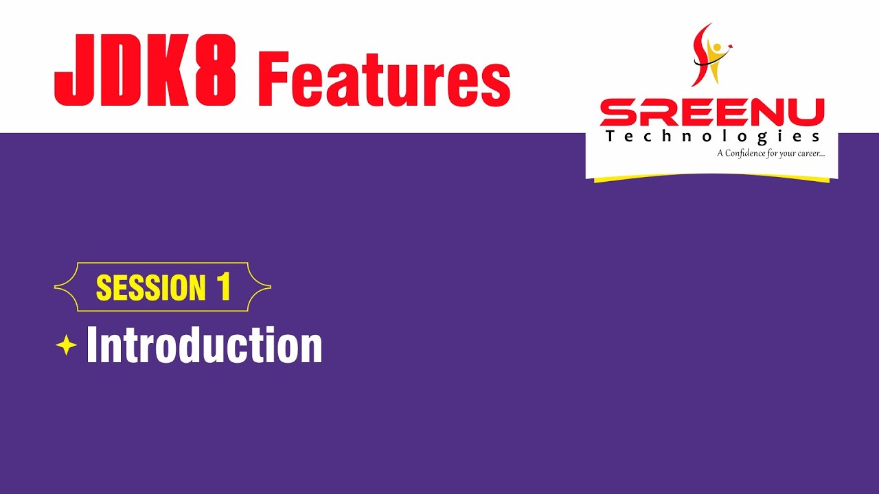 JDK8 Features (Introduction) Session-1 | By Mr. Sreenivas - YouTube
