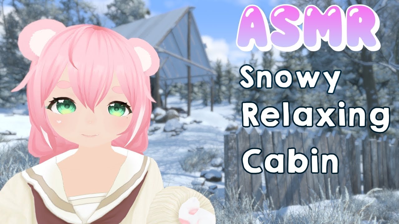 ASMR Snowy Relaxing Cabin Experience 🎄 Soft Spoken vrchat - YouTube