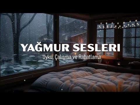 Pencerede Yağmur ve Rahatlatıcı Müzik - Uyku, Çalışma ve Rahatlama için Yağmur Sesleri (+piyano)