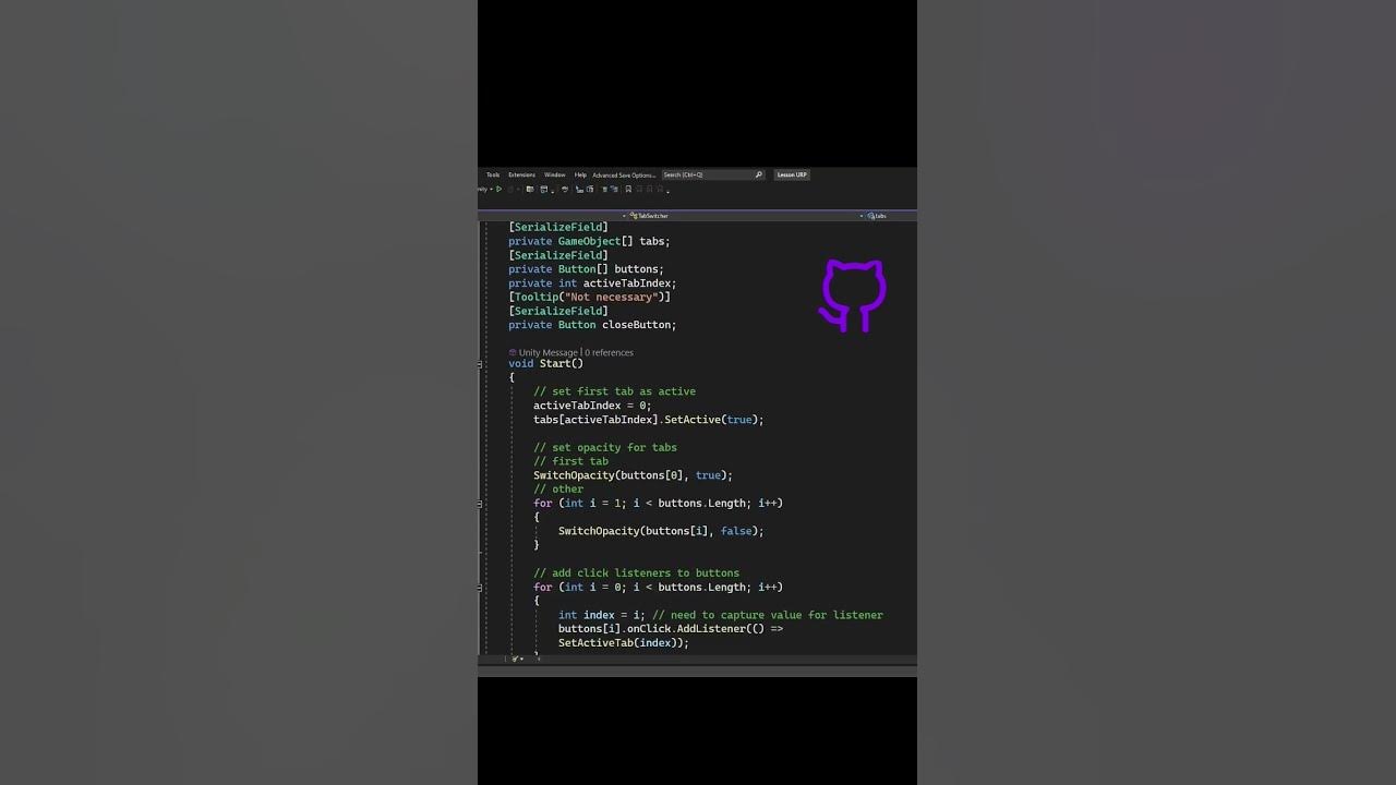 How to create UI Tab Switcher in Unity. #unitytutorial #gamedev #indiegame - YouTube