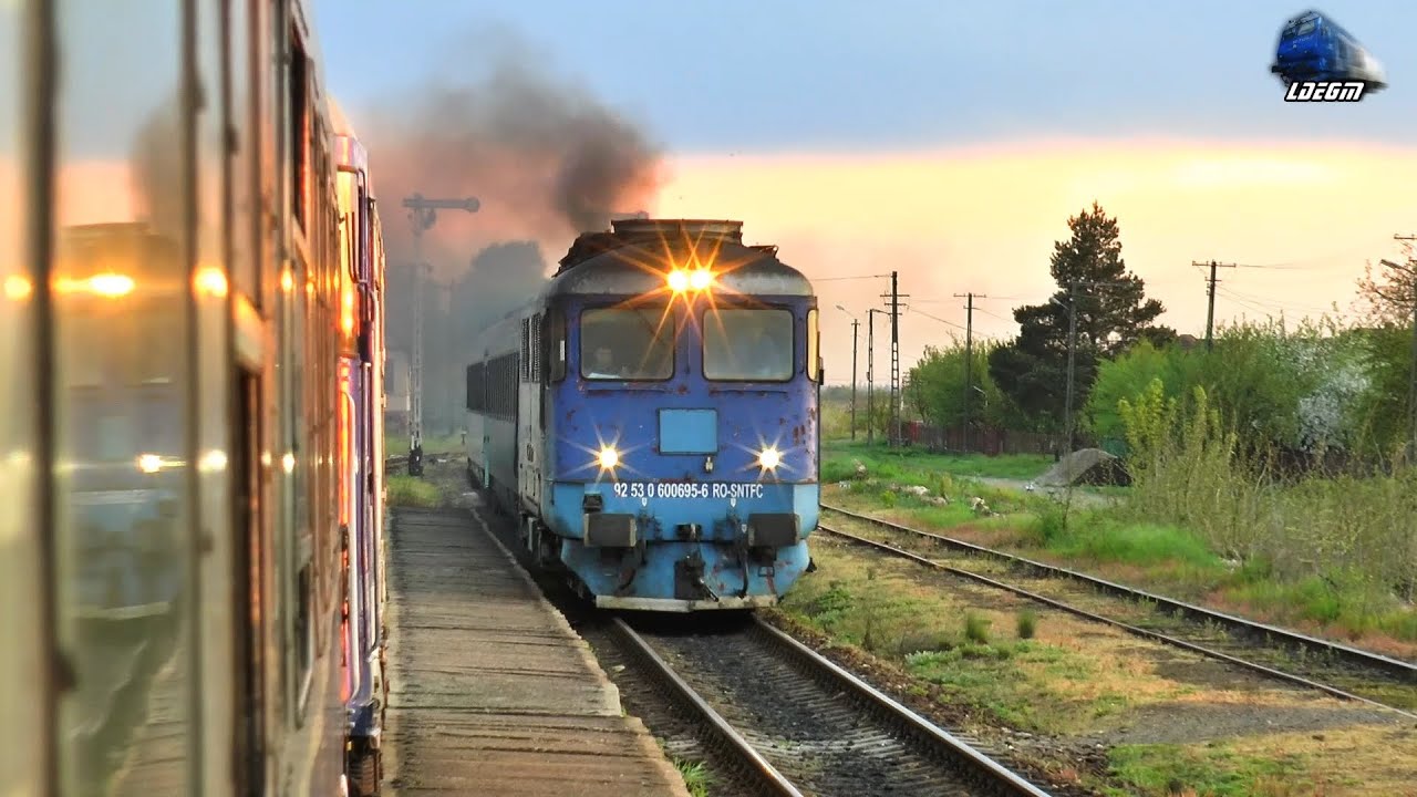 HARDCORE Smoking Old Diesel Locomotive | Romanian Railways - YouTube