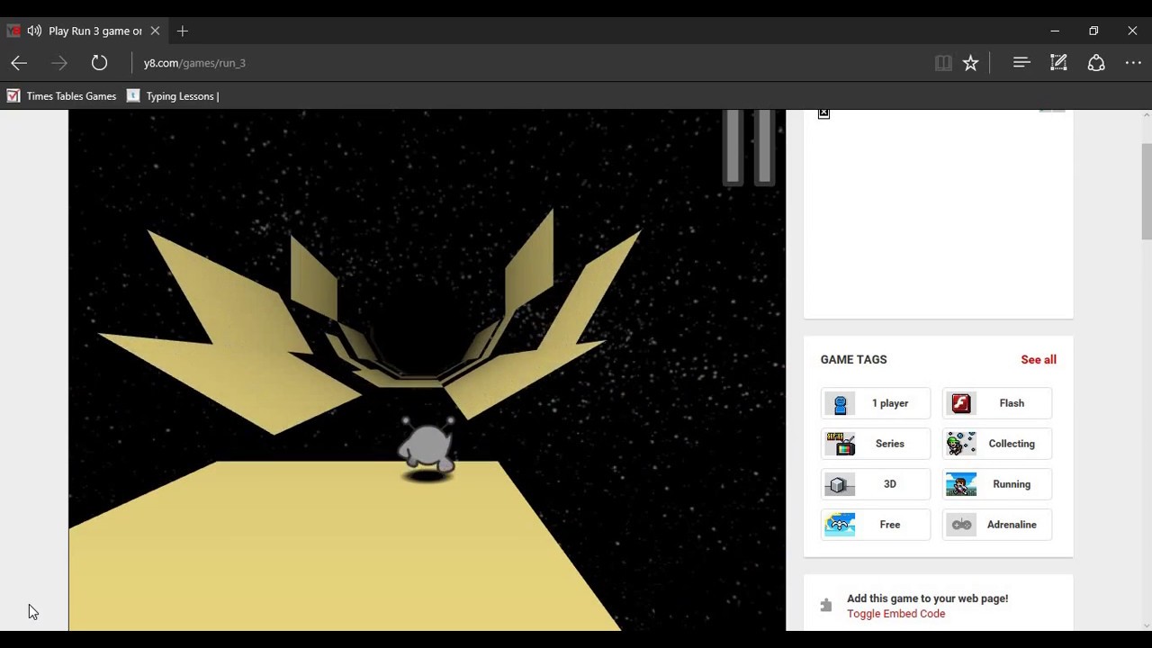 run 3 on y8 games - YouTube