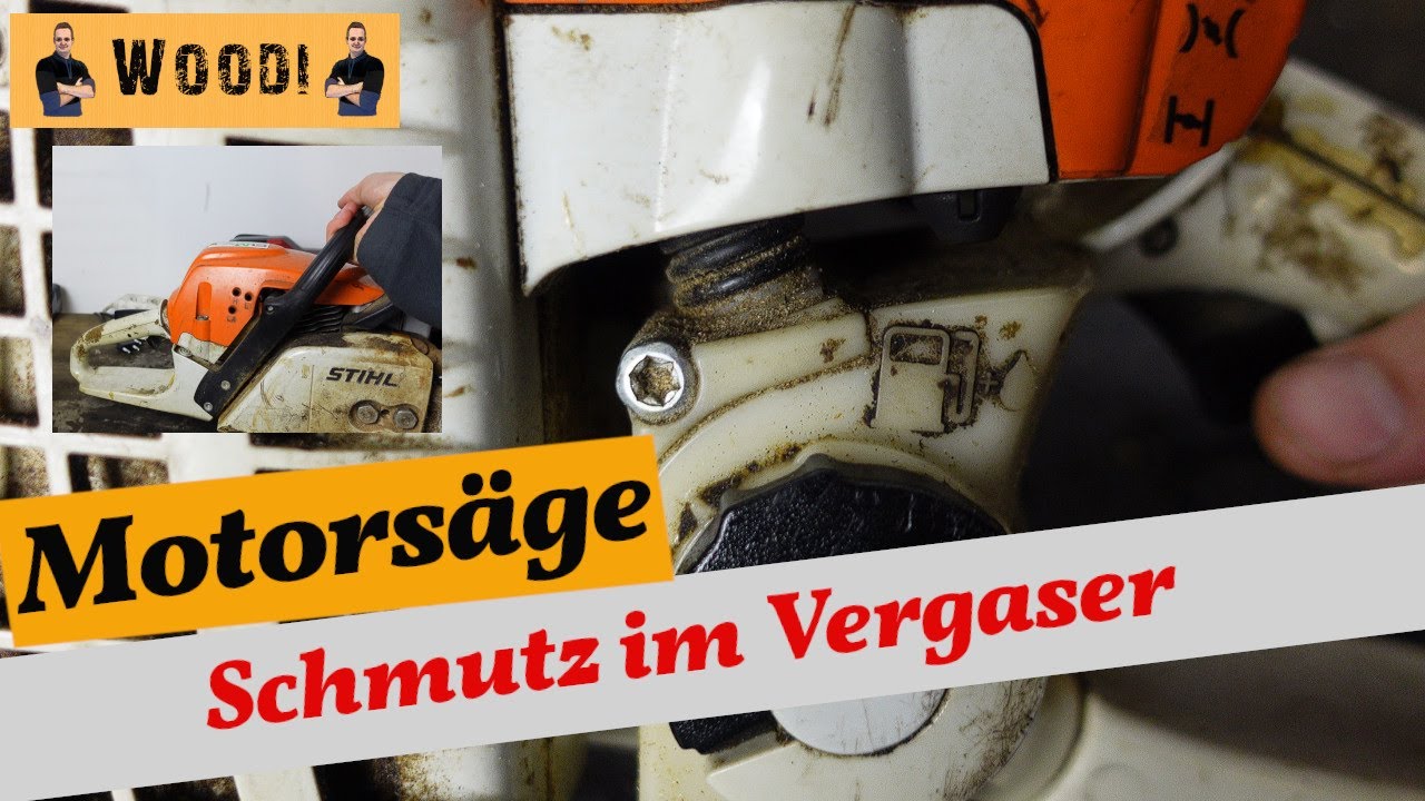 Motorsäge - Schmutz im Vergaser - Was ist schlimmer Luft- oder ...