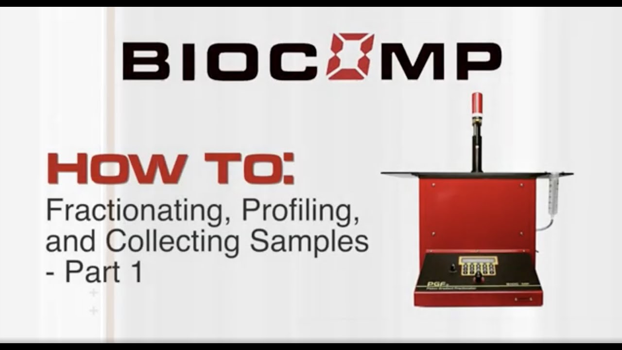 Fractionating, Profiling and Collecting Samples - Part1 - YouTube