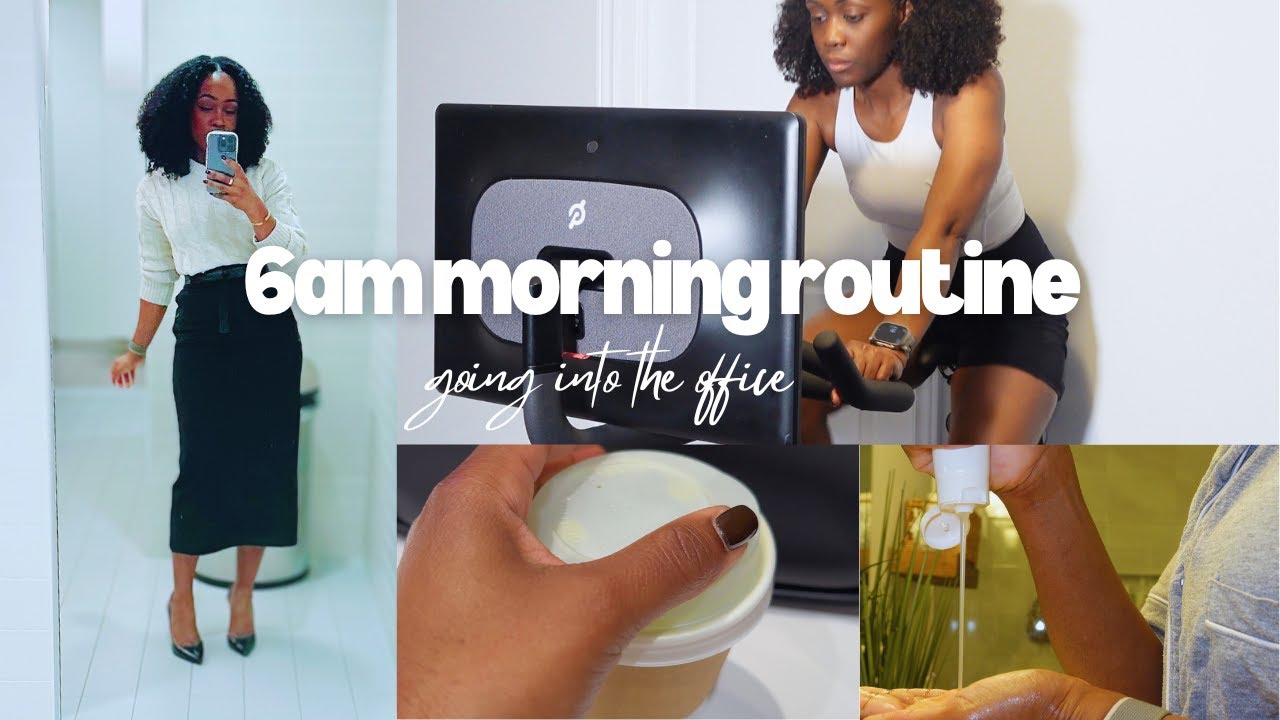 6AM Morning Routine | Realistic + Productive 6 - 9 before 9 - 5 Routine ...