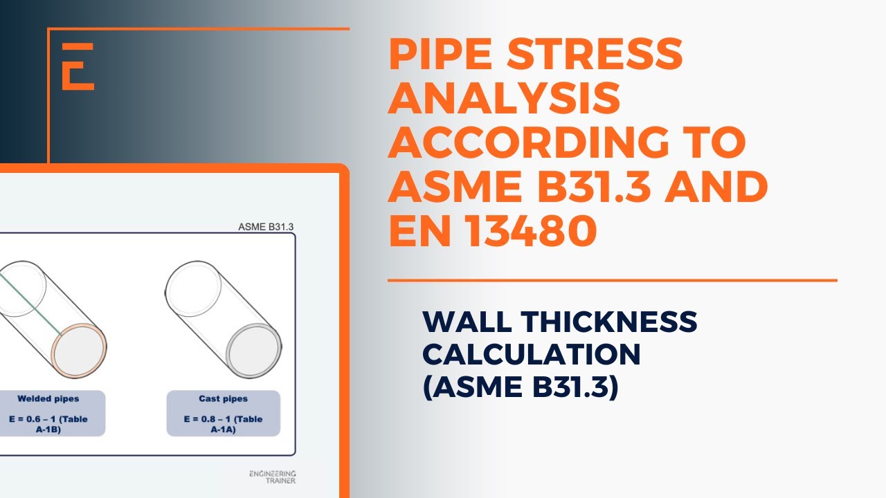 Wall Thickness Calculation (ASME B31.3) | Pipe Stress Analysis ...