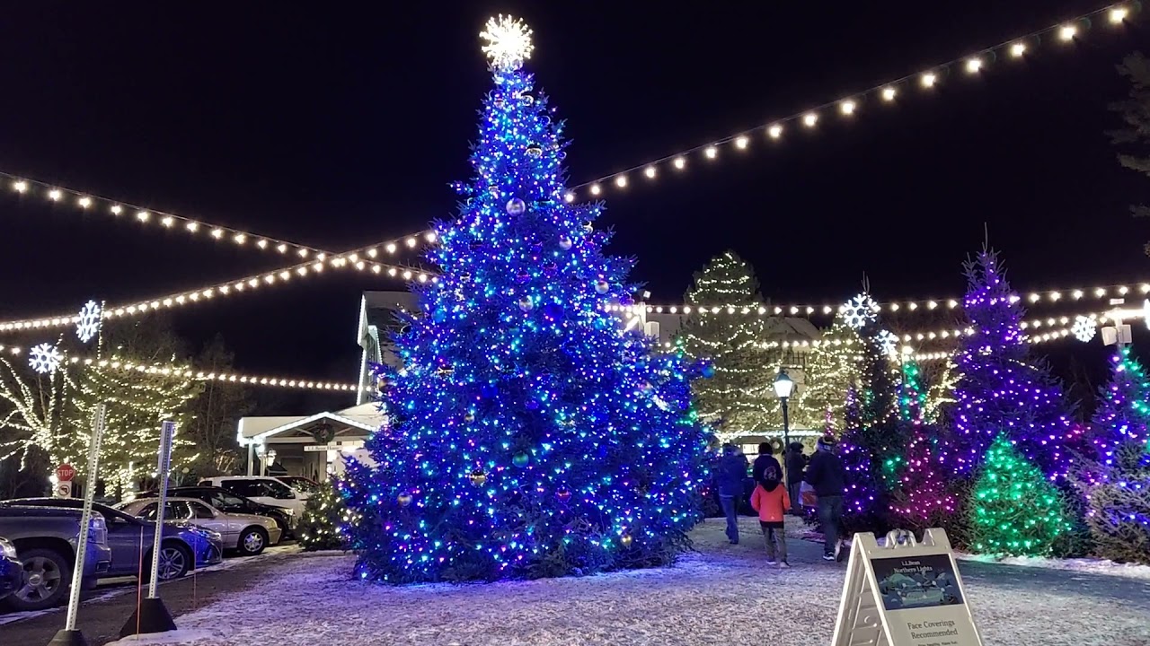 Sparkle Festival Freeport Maine @LL Bean December 2021 - YouTube