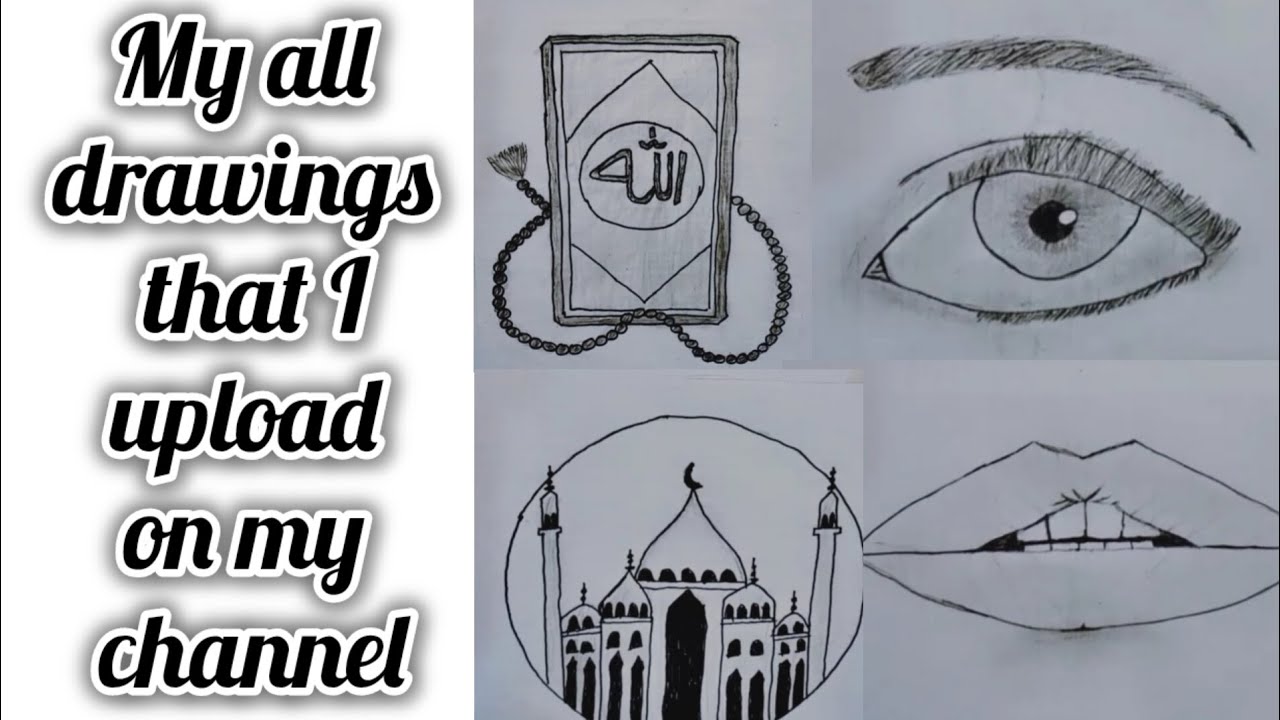 my all drawings and if you want full tutorial of any of these so it was ...