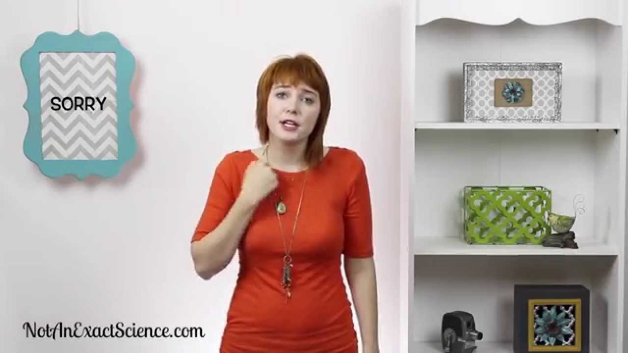 Baby Sign Language Sorry