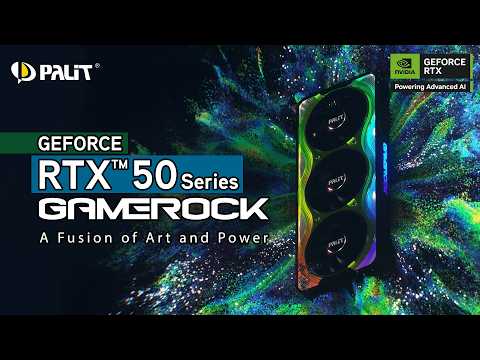 Palit GeForce RTX 50 GameRock Graphics Card | RTX 5090, 5080, 5070 Ti, 5070 GPU for PC Gamers