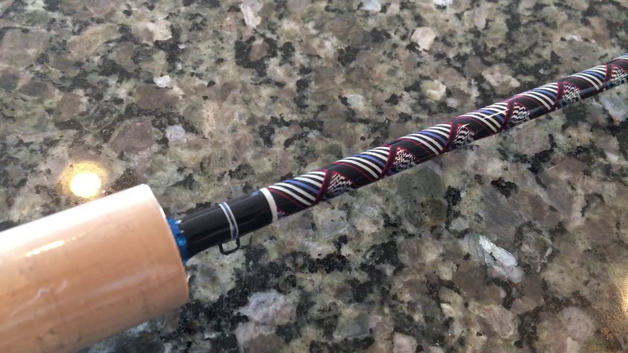 Custom ice rod - Blue Lives Matter themed - YouTube