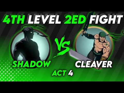 SHADOW VS CLEAVER 🩸| 4th level 2ed fight #tranding #act4 #viral # ...