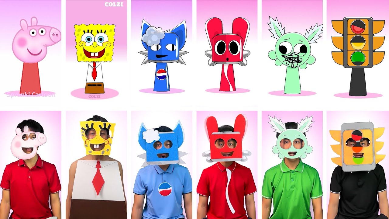 SSprunki 4 Phase 4 OC REDGIE, SLOANE and GO GO Incredibox in Real life ...