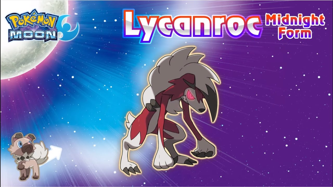Pokemon Sun&Moon Lycanroc (ルガルガン) Midnight Form-Drawing!! - YouTube