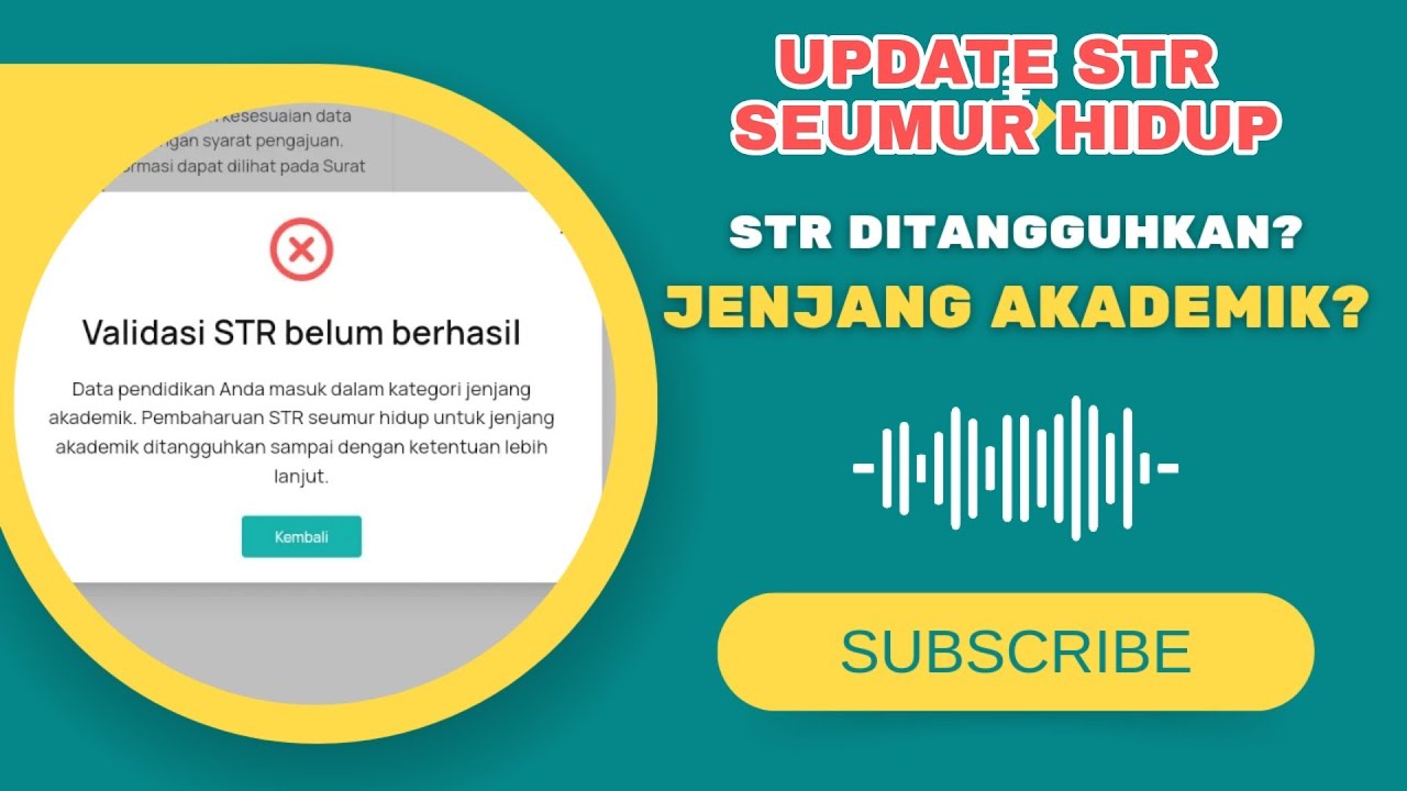 Perpanjangan STR Seumur Hidup Ditangguhkan? Dikarenakan Jenjang ...