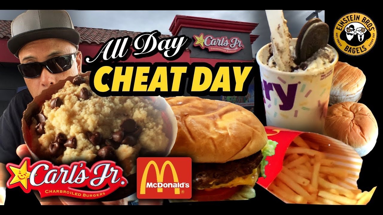 CHEAT DAY FOOD ADVENTURES #20 | CARL’S JR | McDONALDS | DESSERTS - YouTube