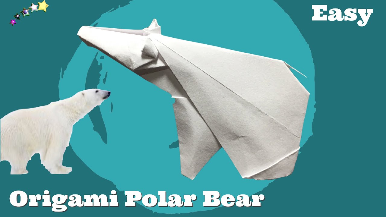 Origami Polar Bear Tutorial Origami Animals | DIY Origami Instructions