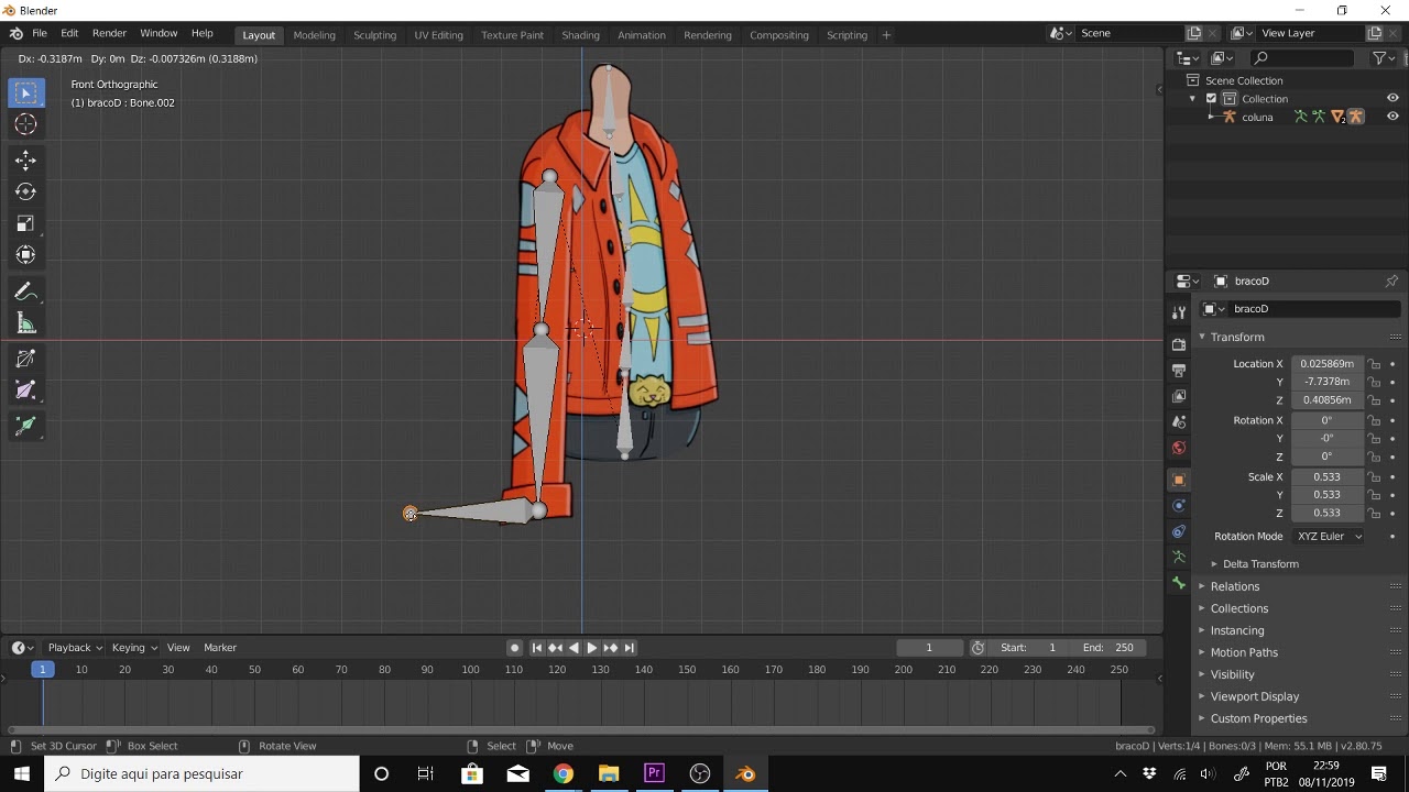 Rig 2D | Junção de bones | Inverse Kinematics - YouTube