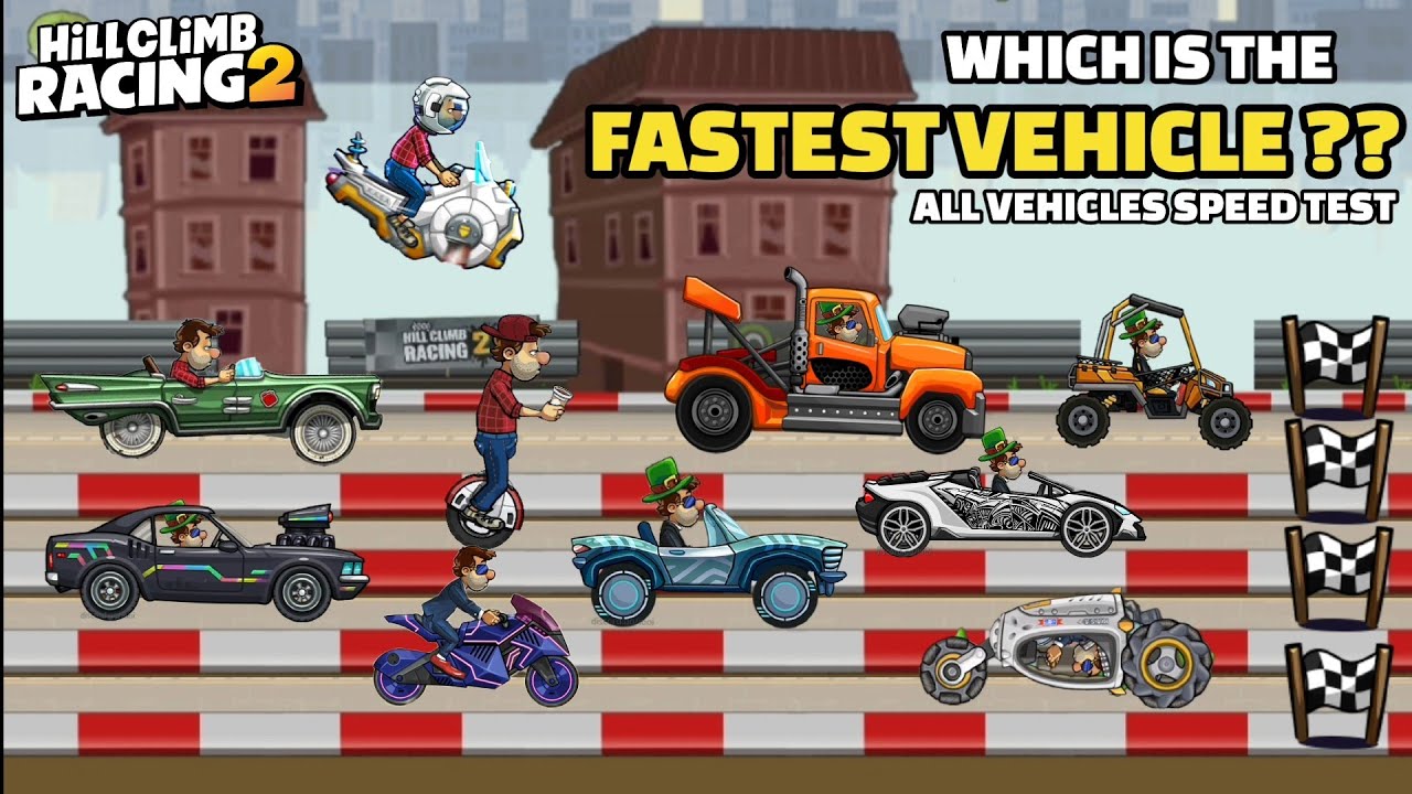 Which is FASTEST VEHICLE in HCR2?? 🤔 (SPEED TEST🏁) - Hill Climb Racing ...