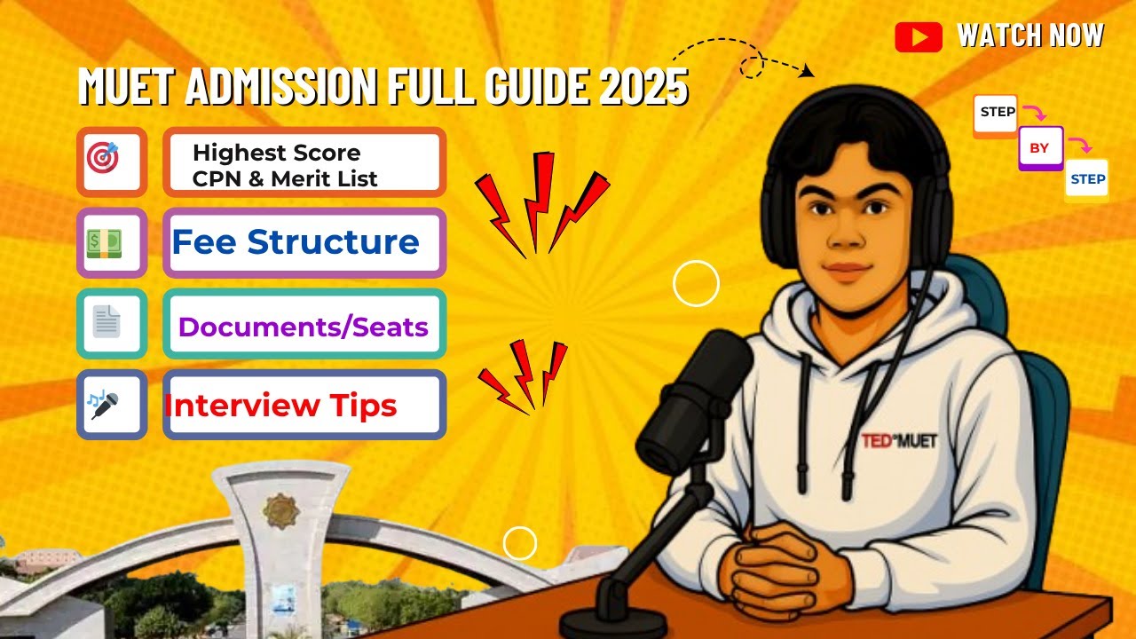MUET Admission 2025 Full Guide 🔥 Merit List, Fee, Seats, Interview ...