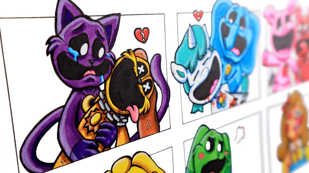 Drawing Sad Story | Poppy Playtime 3 | Smiling Critters - YouTube