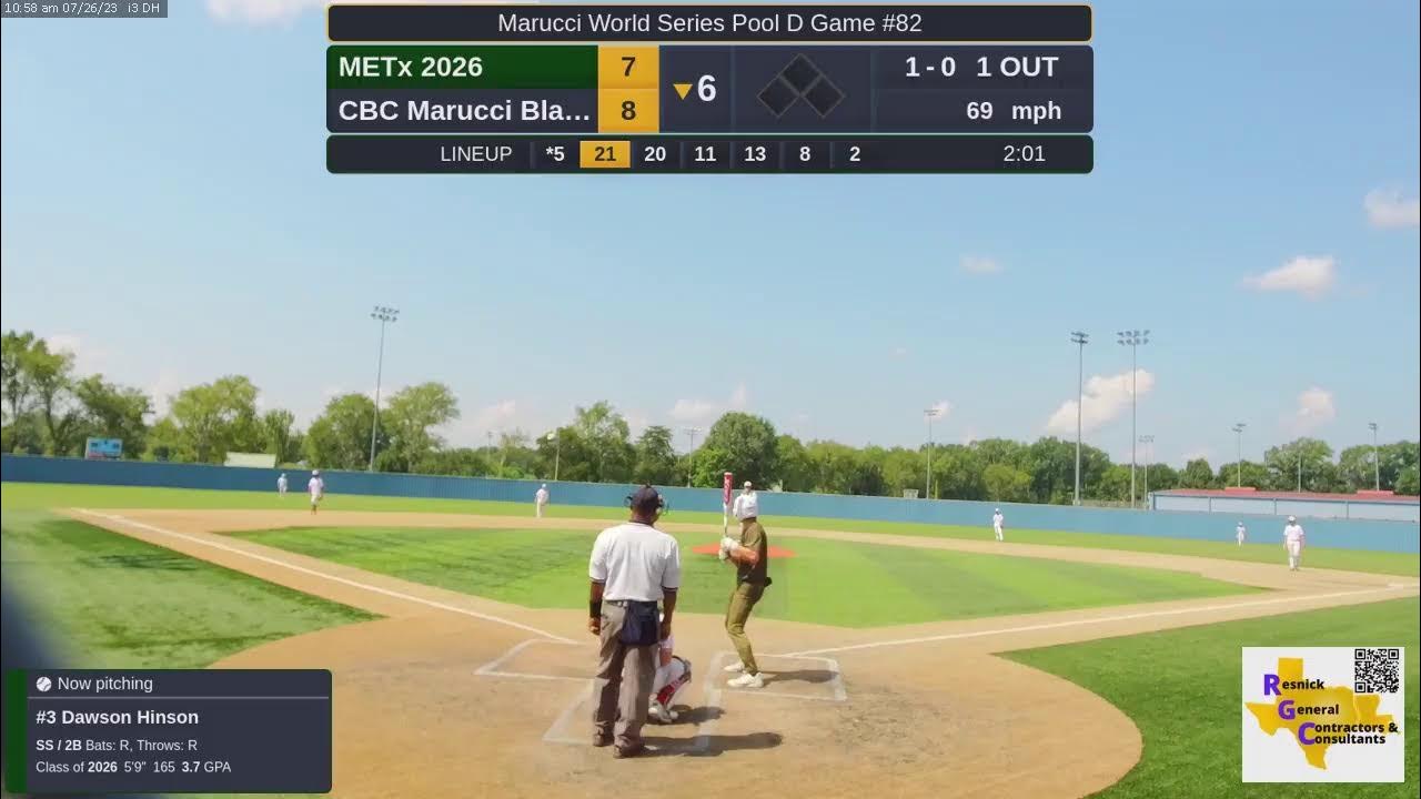 Marucci Elite Texas 2026 vs CBC Marucci Blackhawks National (2023.07.26) - YouTube