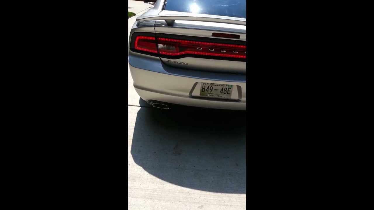 2012 Charger V6 Straight Pipes - YouTube