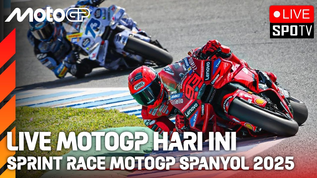 LIVE🔴 Sprint Race MotoGp Spanyol 2025🏁Sabtu 26 April 2025 || Jerez ...