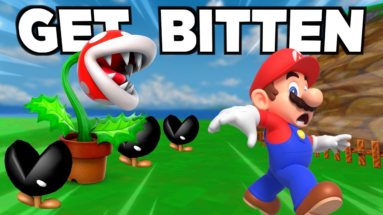 How Fast can you GET BITTEN in all Mario Games? - YouTube