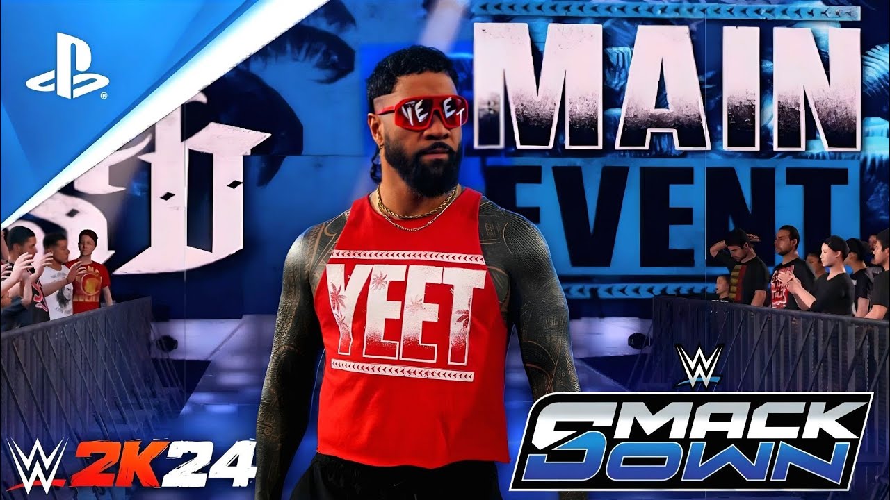Jey Uso Updated SmackDown RED Attire | New WWE2K24 Community Creation ...