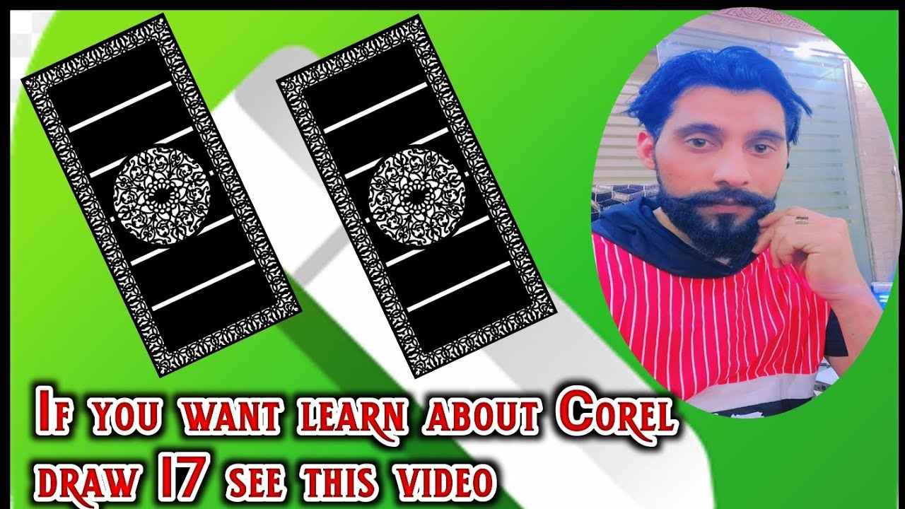 Learn Corel draw And how make laser door design - YouTube