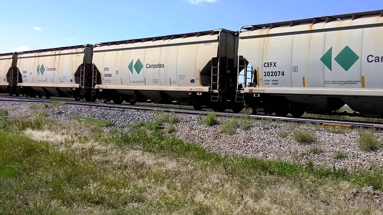CP Rail Canpotex Potash Train - YouTube